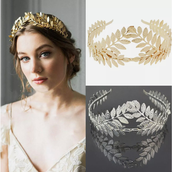 Unbranded | Accessories | Gold Leaf Decor Headband Crown Head Piece One ...